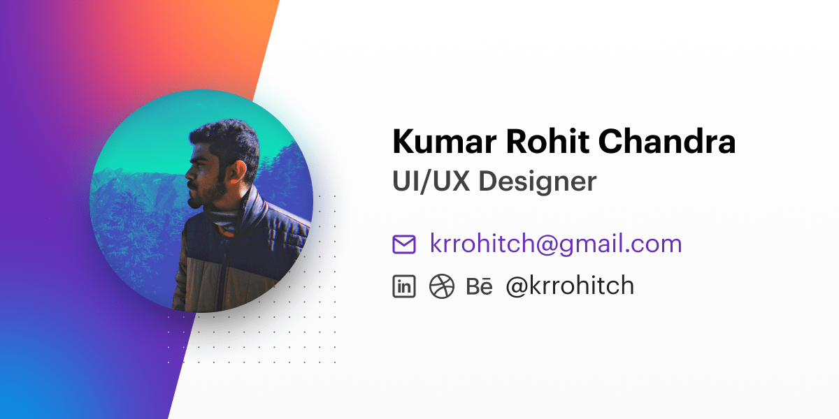 Kumar Rohit Chandra - UI/UX Designer